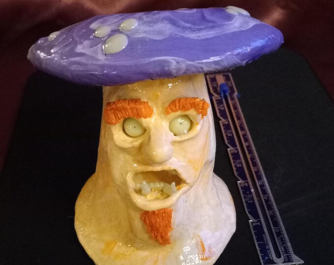 Red Mushroom Guy Desk Buddy, Cute Clay Fungi Friend - Etsy