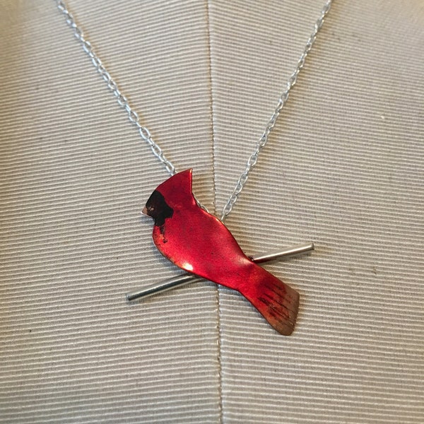 Cardinal Necklace - Etsy