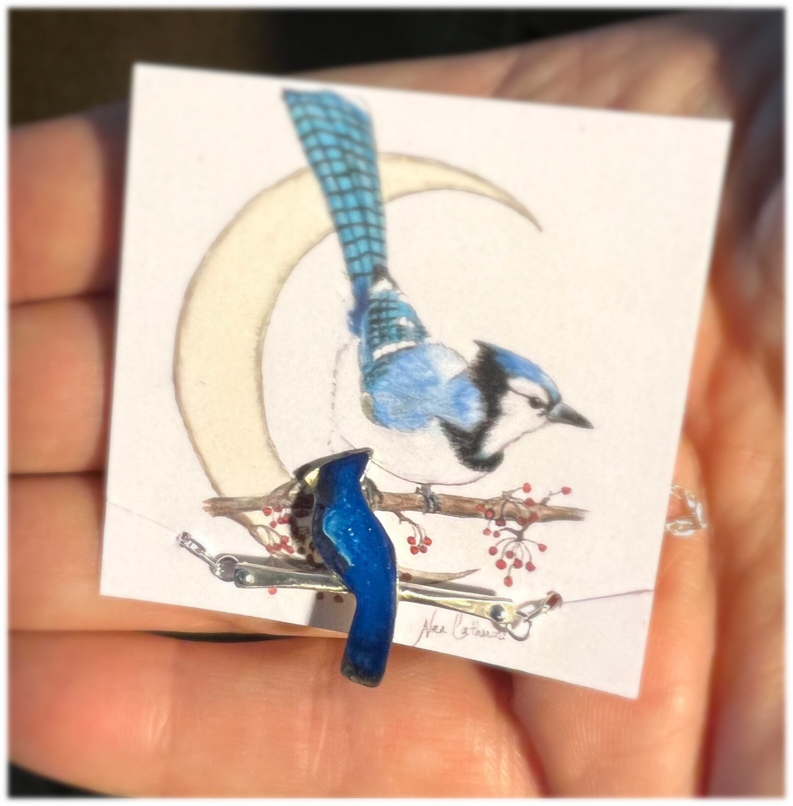 Bluejay Bracelet, Blue Jay Bracelet, Bluejay Charm Bracelet, Blue ...