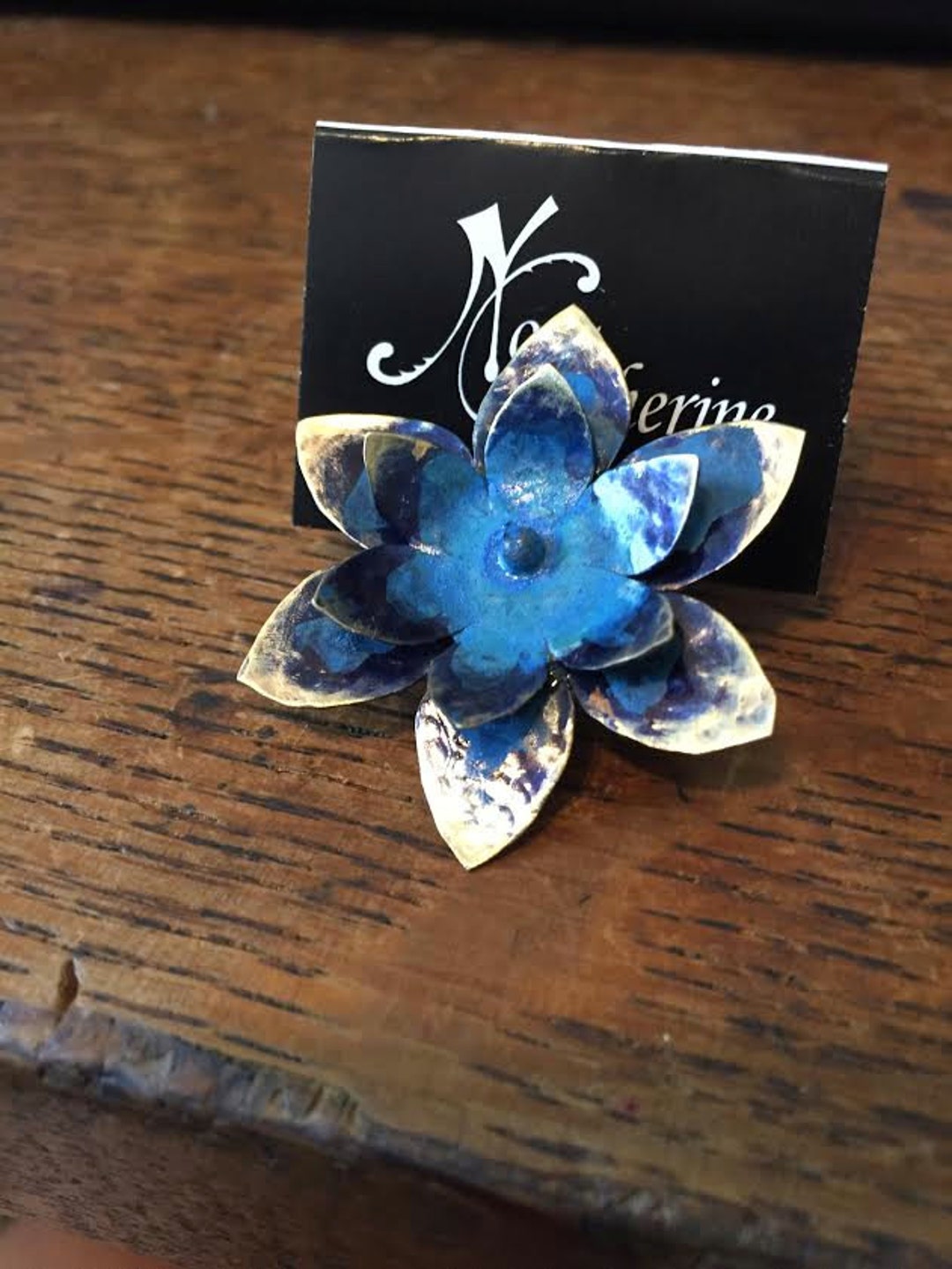 Patina Lotus Pin - Lapel Pin - Hat Pint - Tie Tack Pin - Bronze ...
