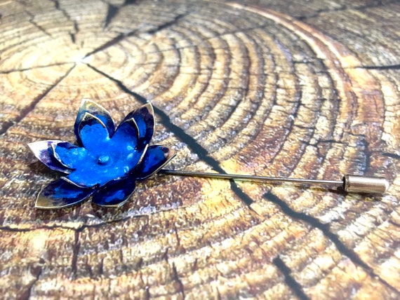 Lotus Stick Pin Lotus Blossom Pin Lotus Jewelry Lotus - Etsy