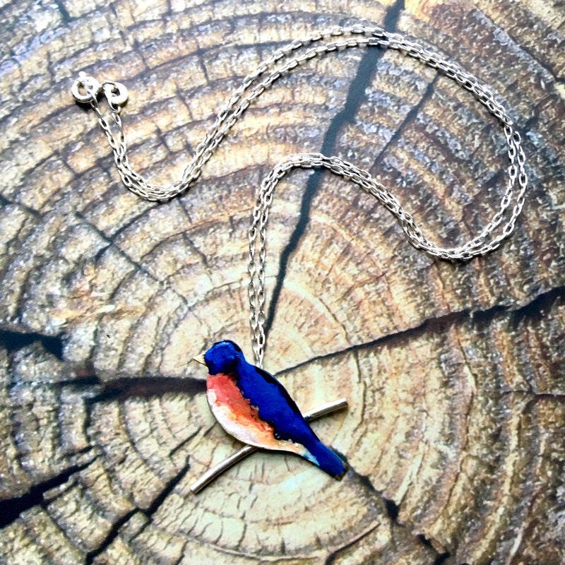 Bluebird Necklace - Etsy