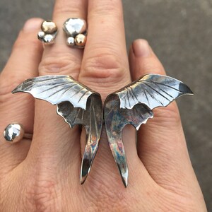 Gothic Moth Statement Ring in Bronze - Etsy