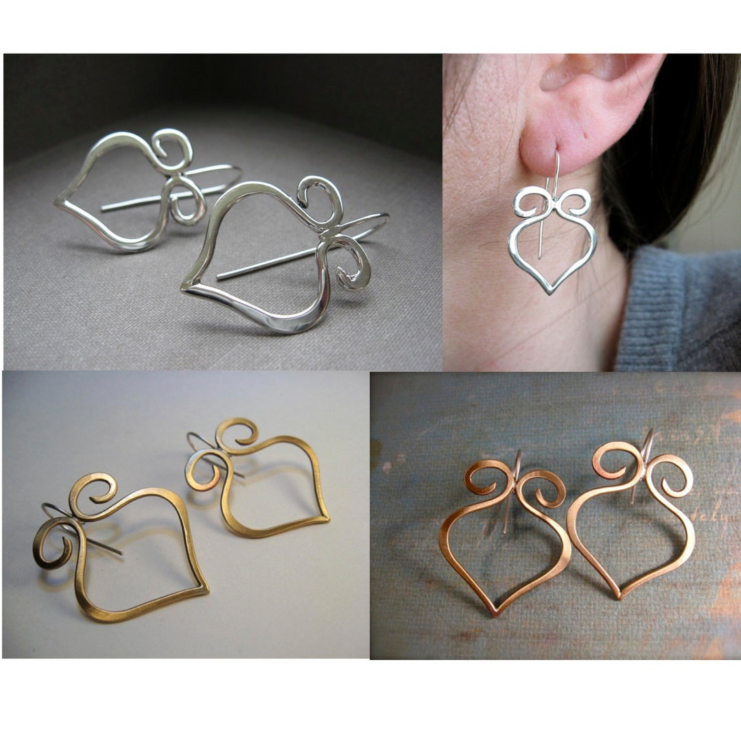 Lg Sm Turkish Scroll Earring, Romantic Jewelry, Scroll Work Jewelry ...