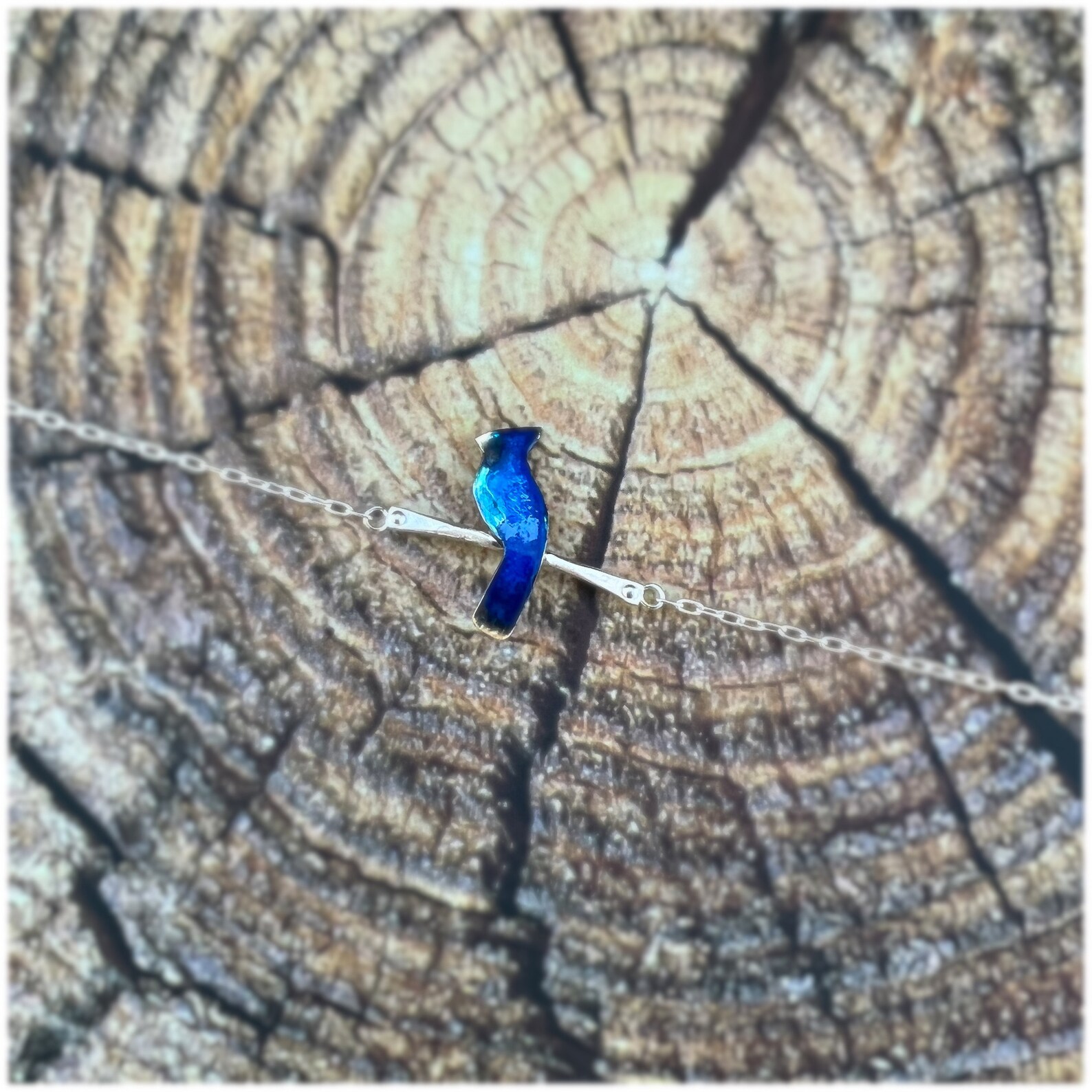 Bluejay Bracelet, Blue Jay Bracelet, Bluejay Charm Bracelet, Blue ...