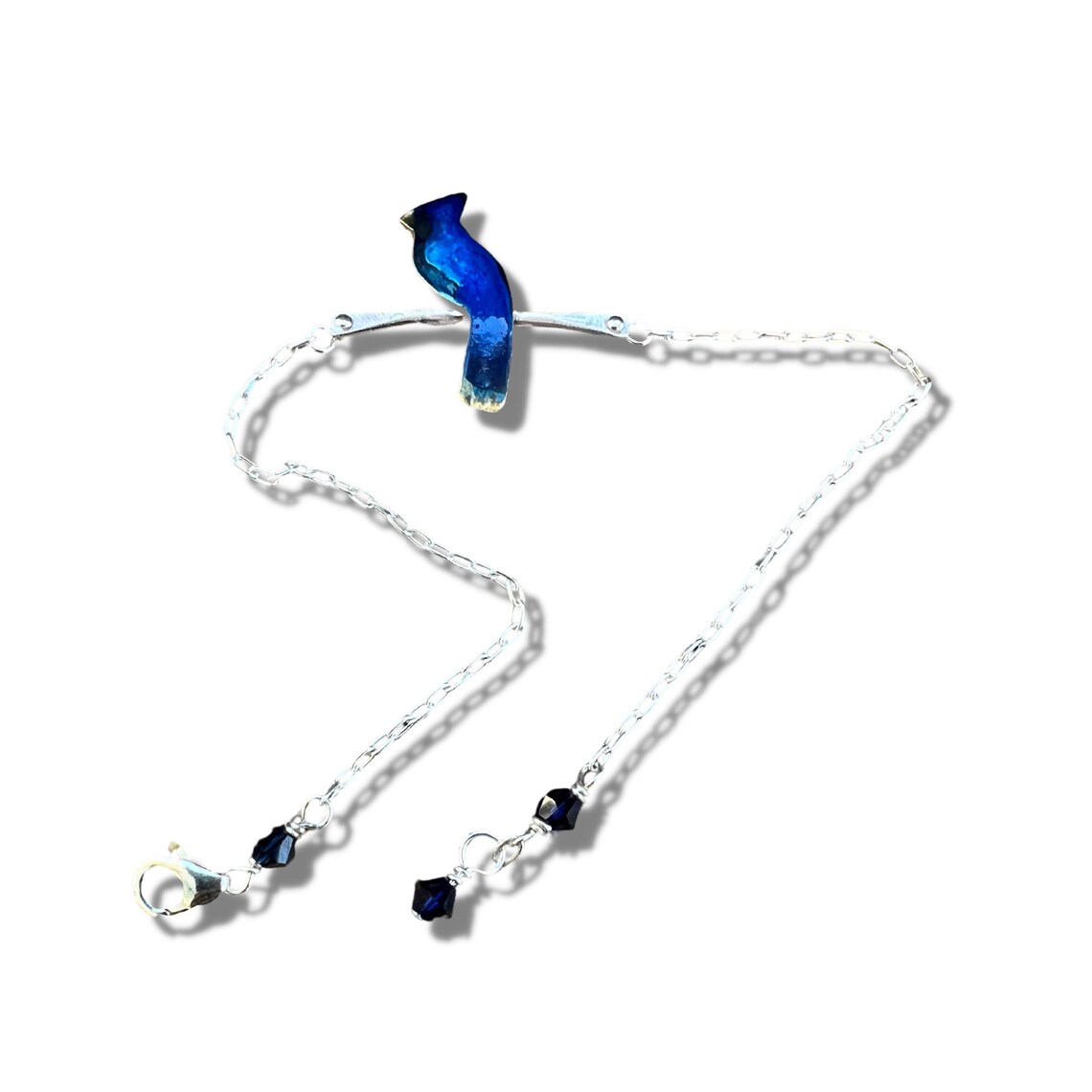 Bluejay Bracelet, Blue Jay Bracelet, Bluejay Charm Bracelet, Blue ...