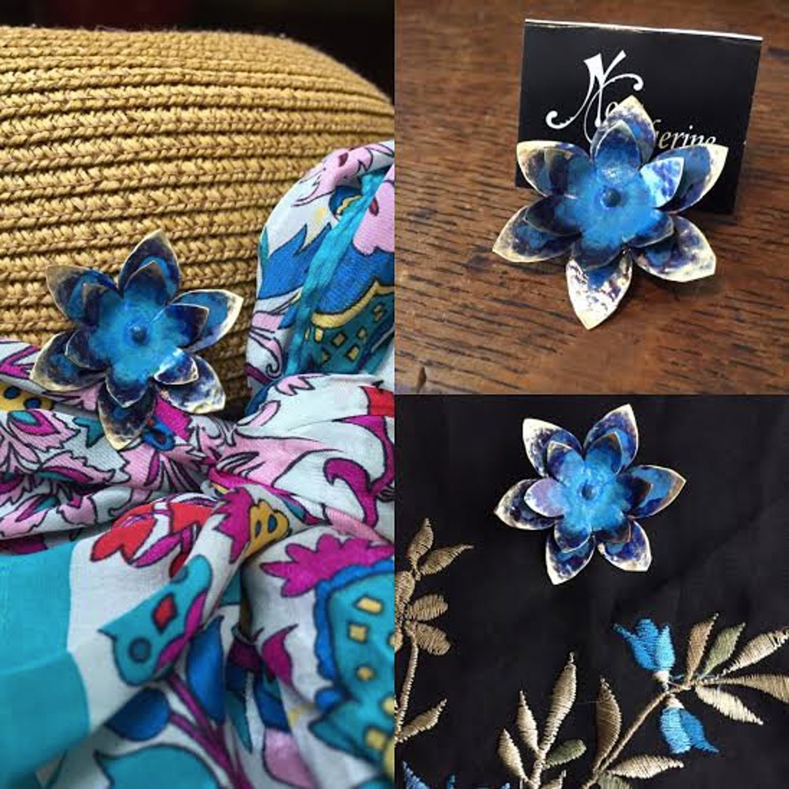 Patina Lotus Pin - Lapel Pin - Hat Pint - Tie Tack Pin - Bronze ...