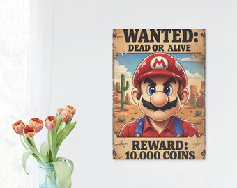 Super Mario Poster | Digital Download | Wall Art | Home Decor | Artwork ...