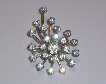 Vintage Rhinestone Brooch or Pin | Etsy