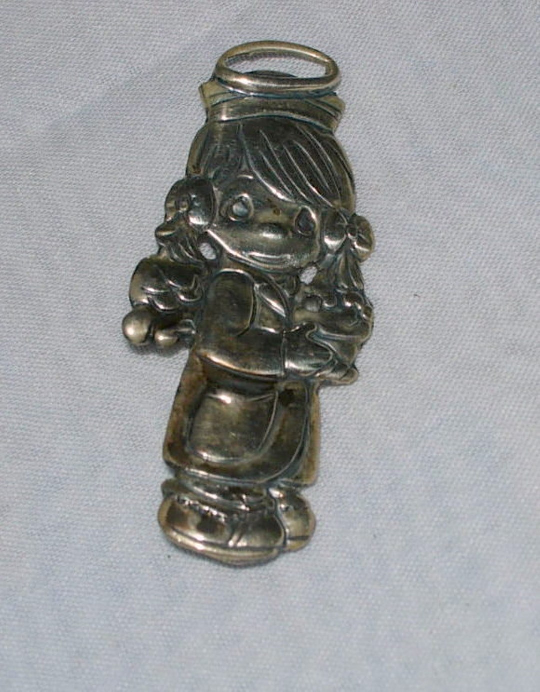 Vintage Sterling Silver Angel Brooch - Pin - Etsy