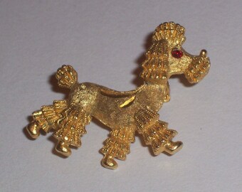 Playful Poodle 50s Pin Frou Frou Dog 1950s Cute Kitsch - Etsy