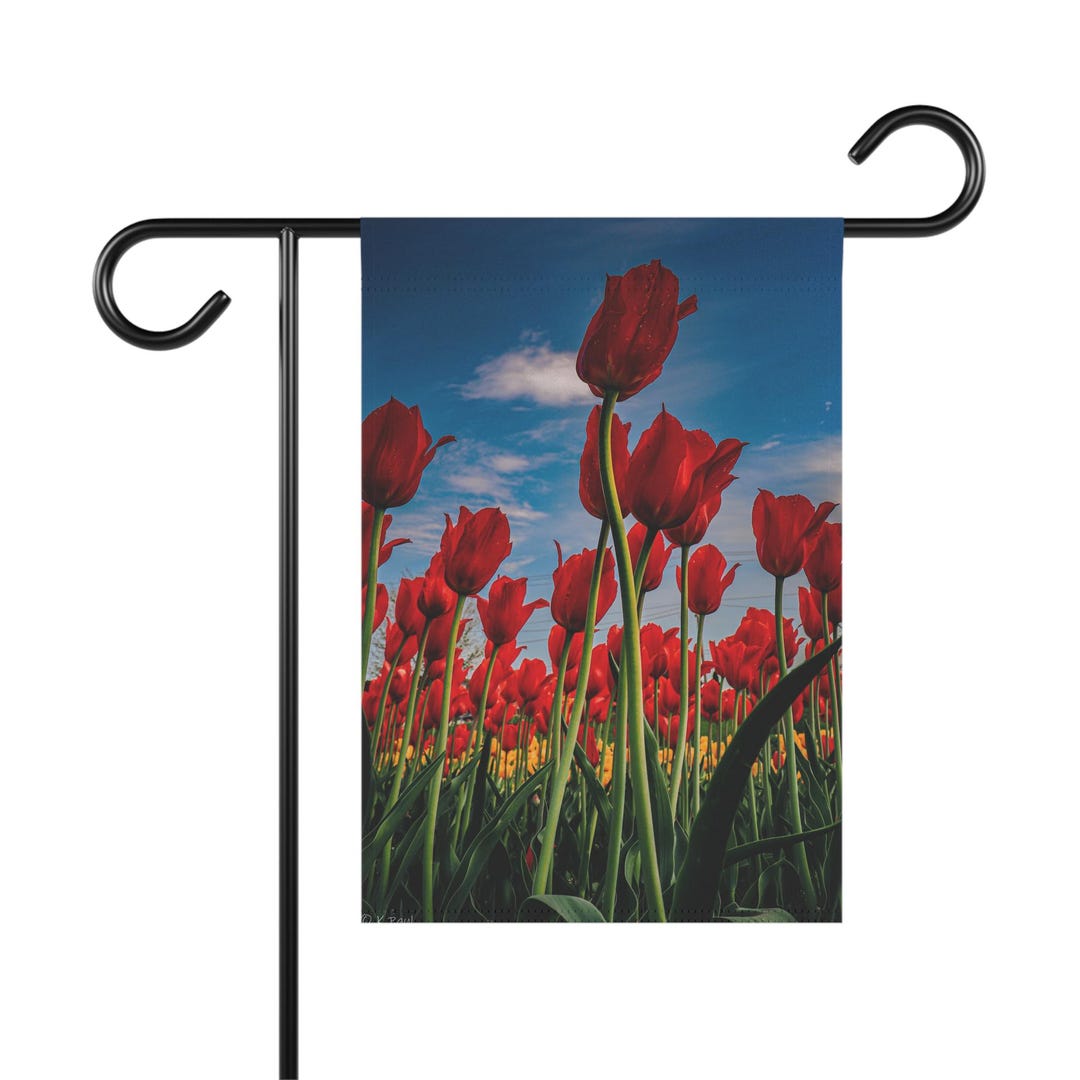 Garden & House Banner Dutch Tulips Flag Flower Garden Decor Seasonal ...