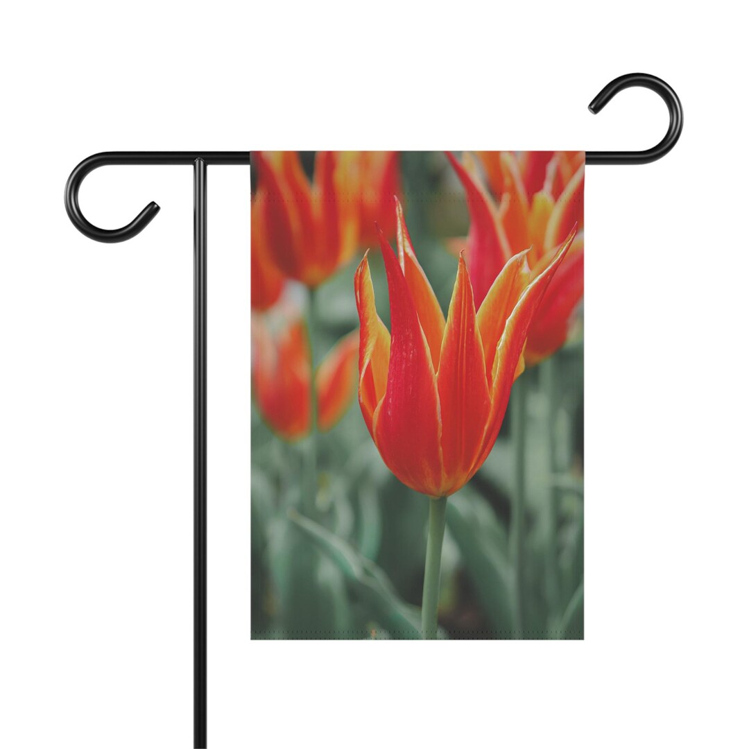 Fiery 12x18 Orange Tulips Flag - Create a Striking Impact in Your Yard ...