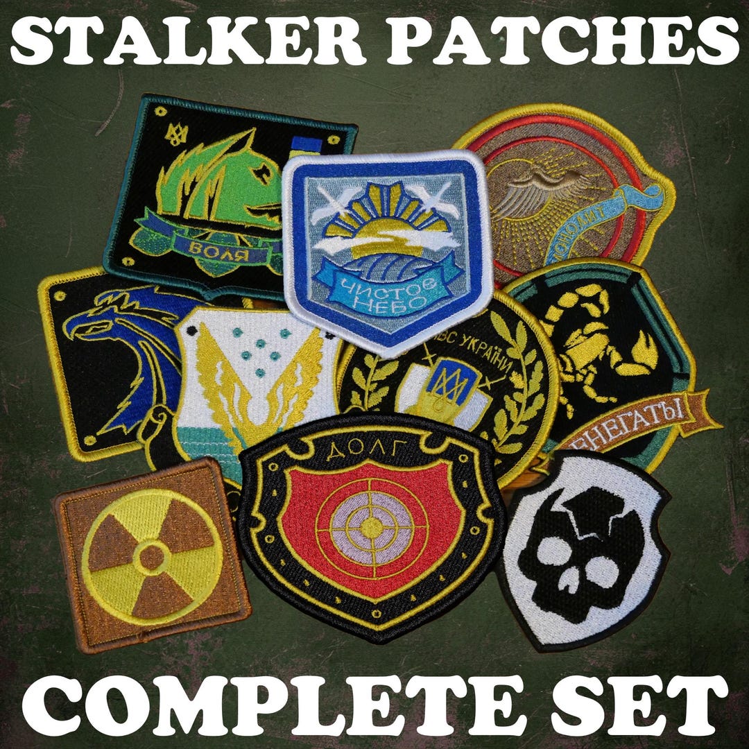 STALKER Video Game • Complete Faction Patch Set • NEW • Made in USA - Etsy