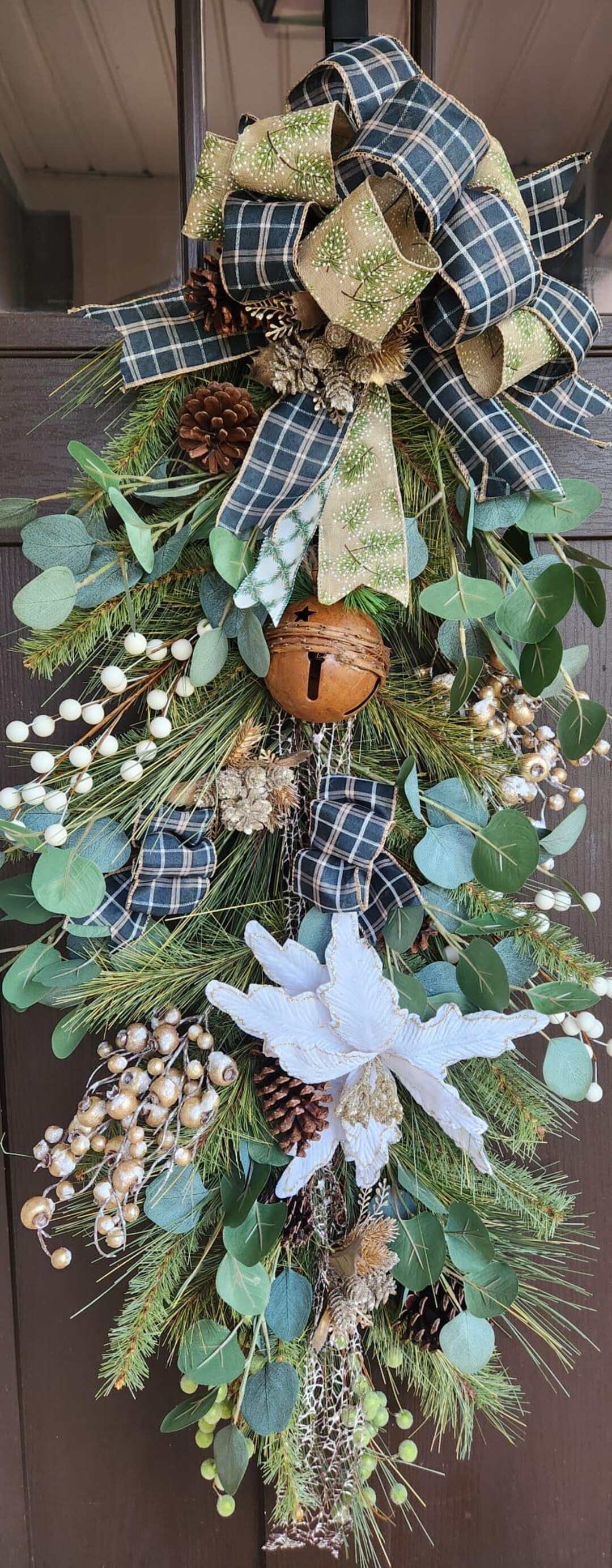 Traditional Holiday Swag,rustic Christmas Swag, Rustic Swag,centerpiece ...