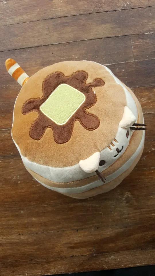 Pancakes Cat Plushie Cute Pusheen Kawaii Food Cat Toy Adorable Cartoon ...