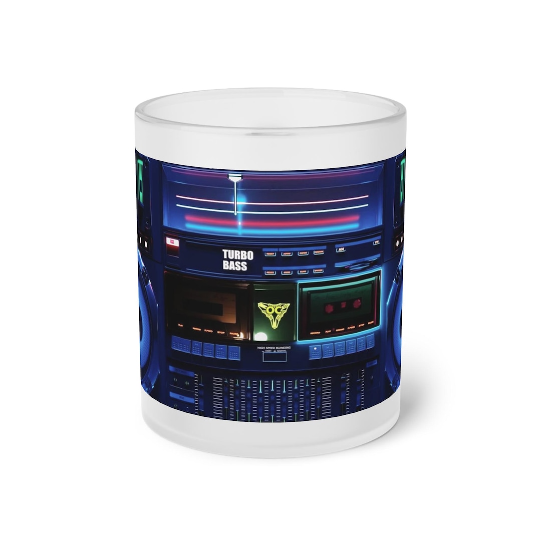 Retro Mug, Vintage Coffee Cup, 80s Boombox Design, Gift for Music Lover ...