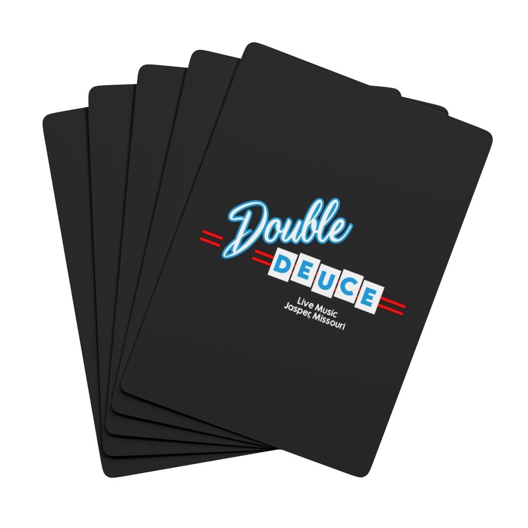 Playing Cards, Double Deuce Bar, Live Music Deck, Poker Night Game Set ...