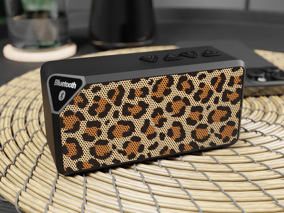 Leopard Print Jabba Bluetooth Speaker | Portable Wireless Speaker - Etsy