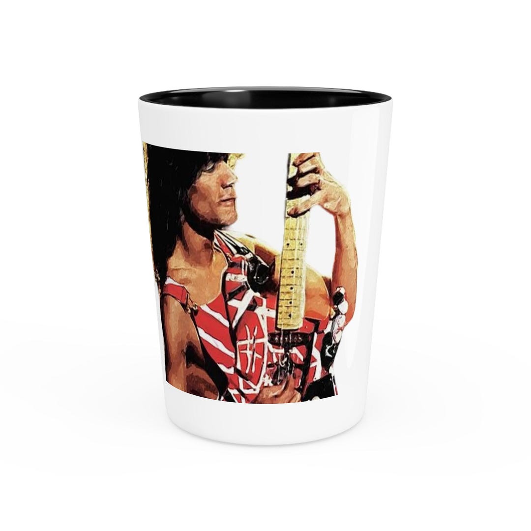 Shot Glass Eddie Van Halen 80s Rock Legend - Etsy