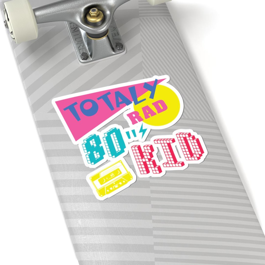 80s Kid Kiss-cut Stickers, Retro Decals, Totally Rad Vintage Sticker ...