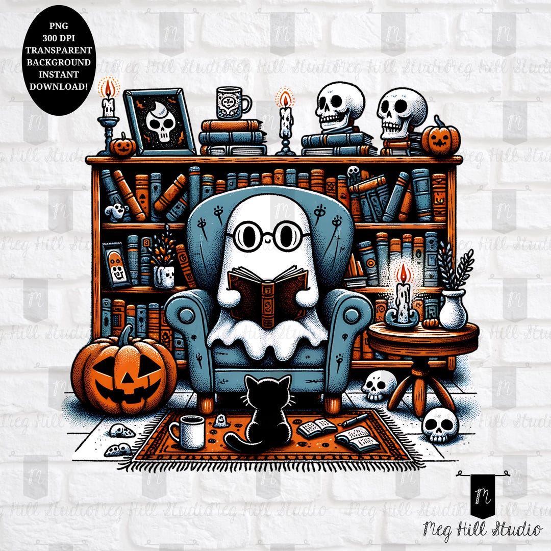 Ghost Book Reader PNG Reading Book Lover Png Reading Enthusiast Book ...