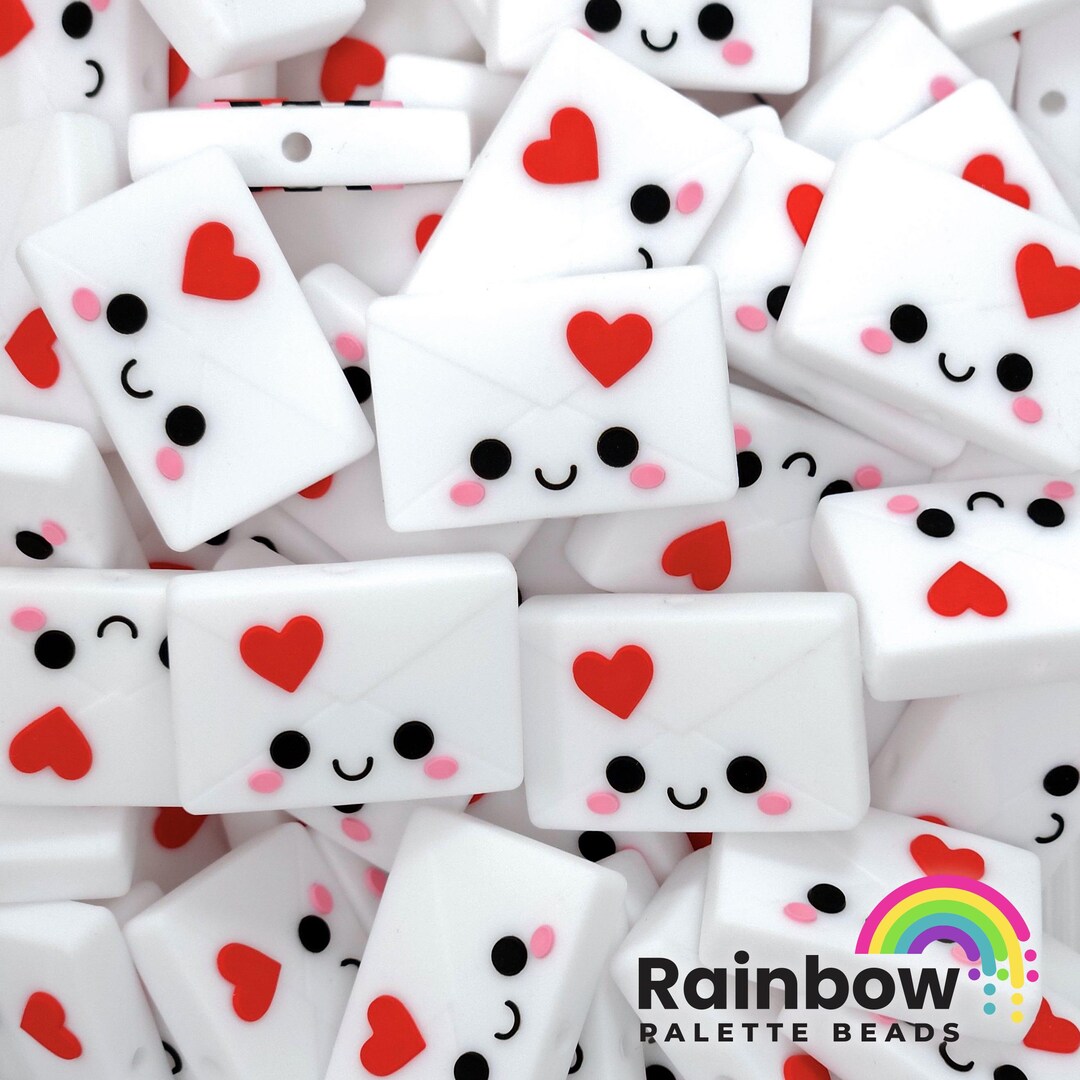 Cute Mail (envelope) Exclusive Silicone Focal Beads - Etsy