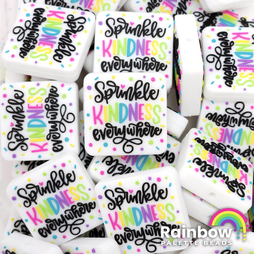 Sprinkle Kindness Everywhere Exclusive Silicone Focal Beads - Etsy