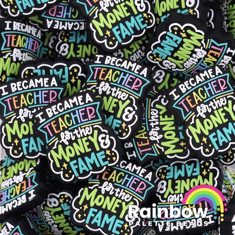 Teacher Beads Sign - Etsy