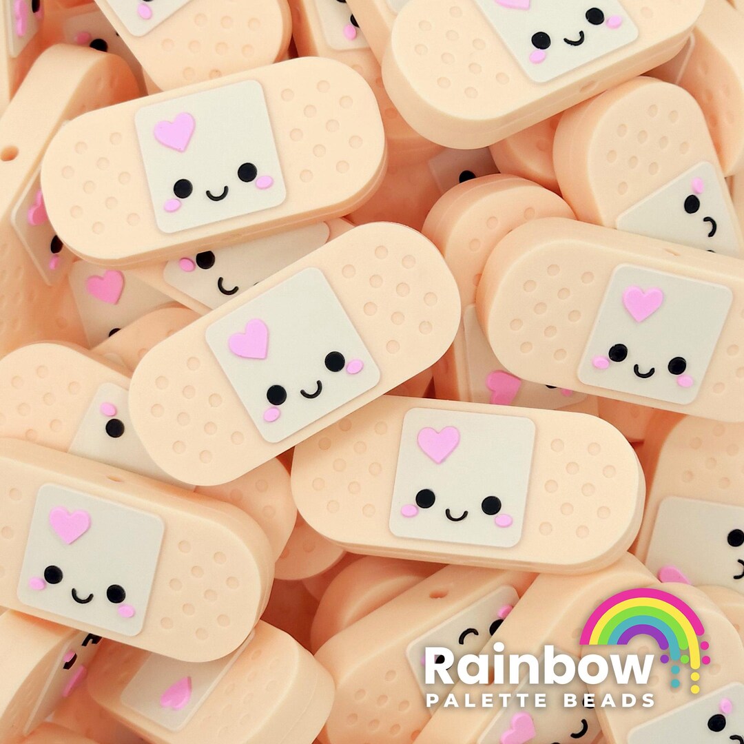 Cute Bandage Exclusive Silicone Focal Beads - Etsy