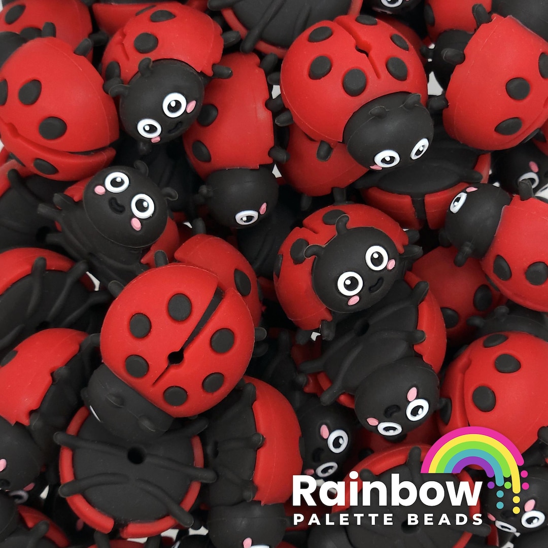 3D Ladybug Exclusive Silicone Focal Beads - Etsy