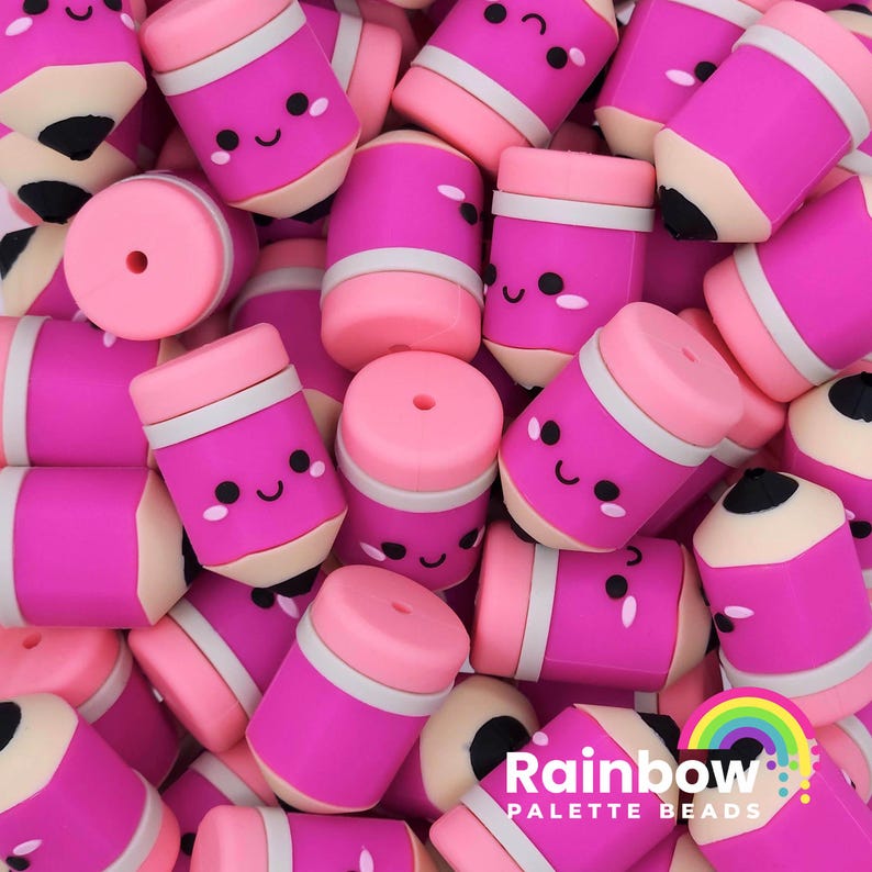 3D Cute Pencil Exclusive Silicone Focal Beads - Etsy