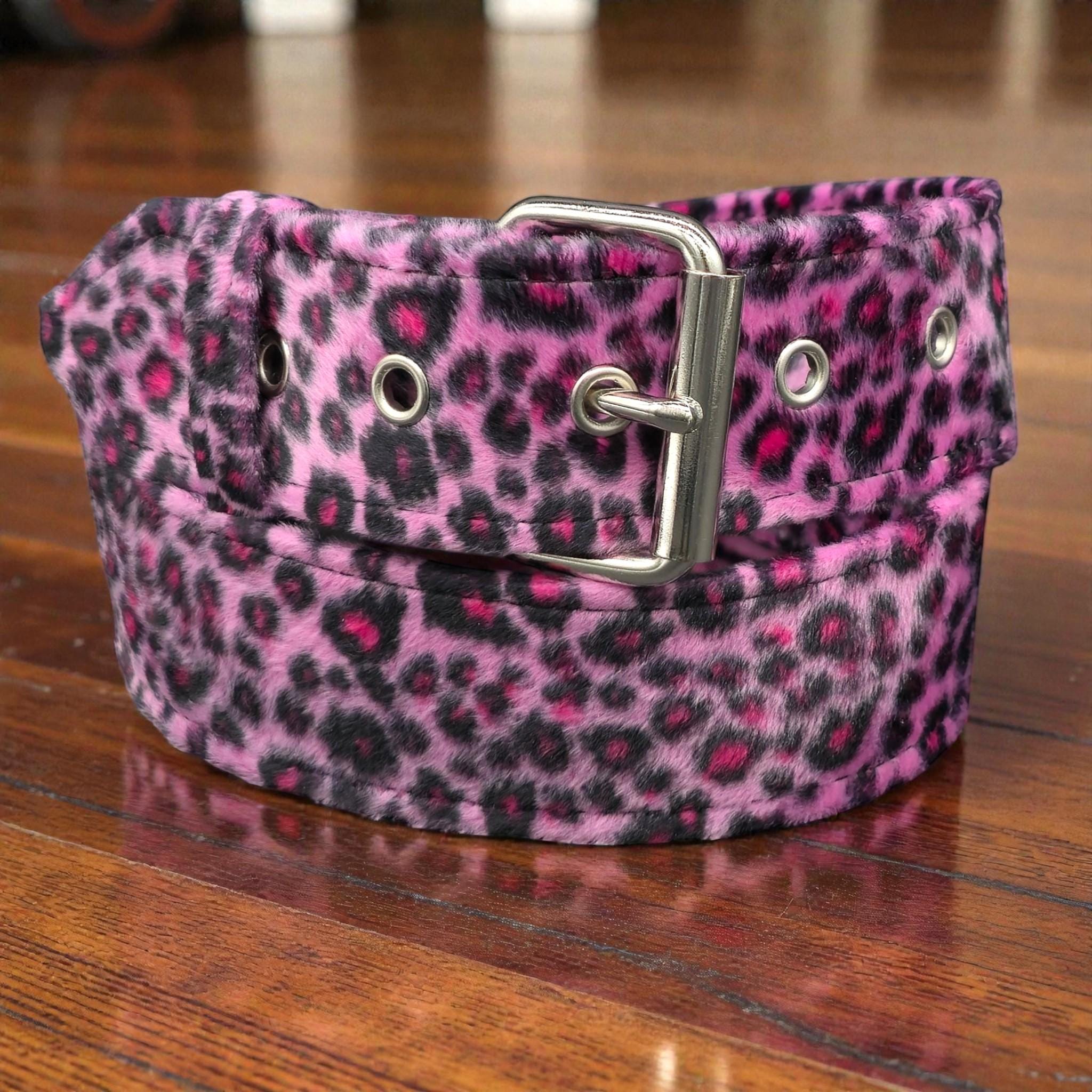 Brown Leopard Cheetah Grommet Eyelet Belt Punk Goth Rock Style ...