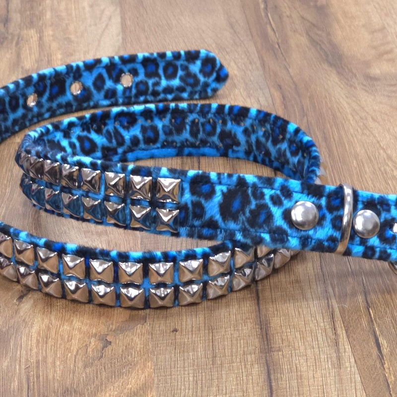 Leopard Print Stud Belt - Etsy
