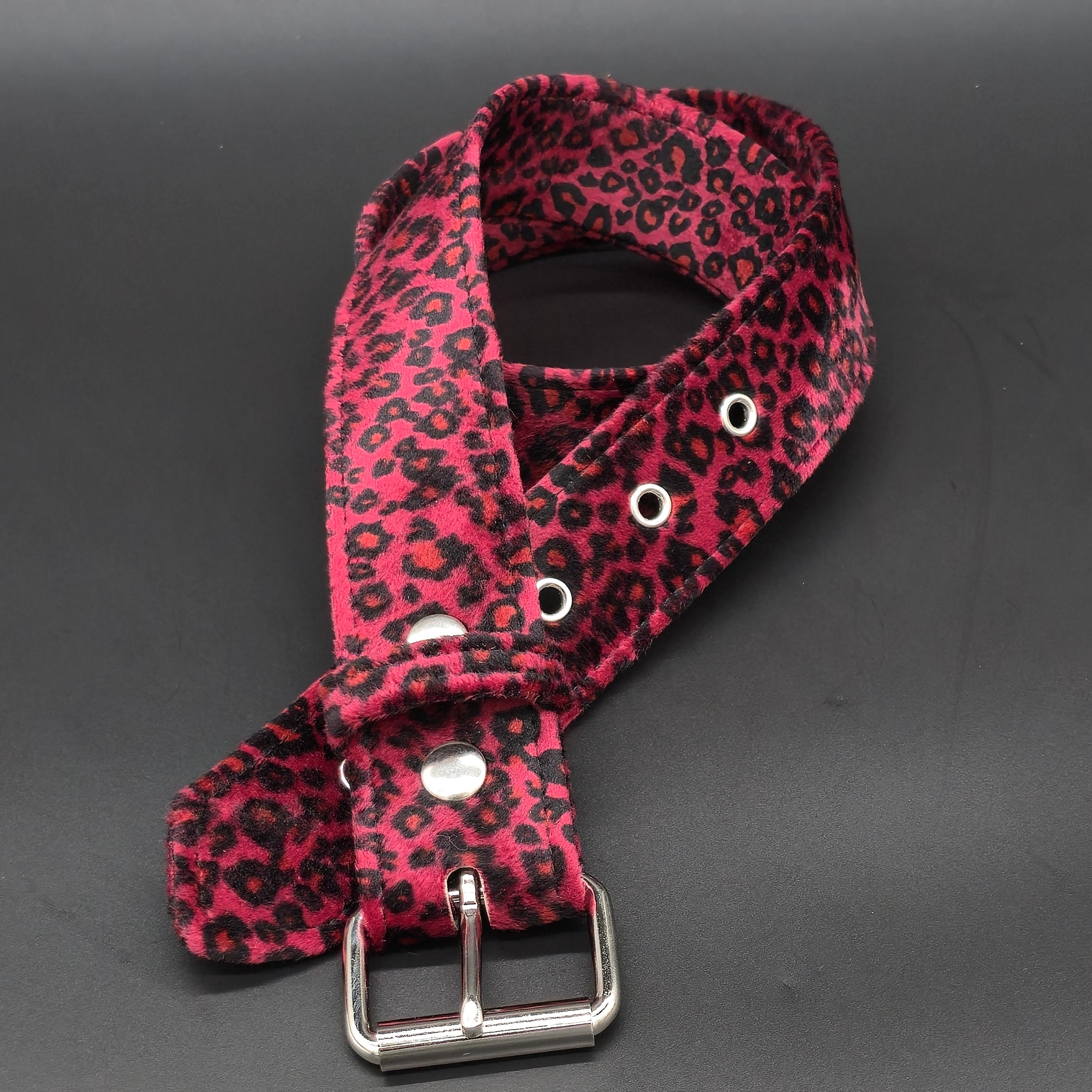 Brown Leopard Cheetah Grommet Eyelet Belt Punk Goth Rock Style ...