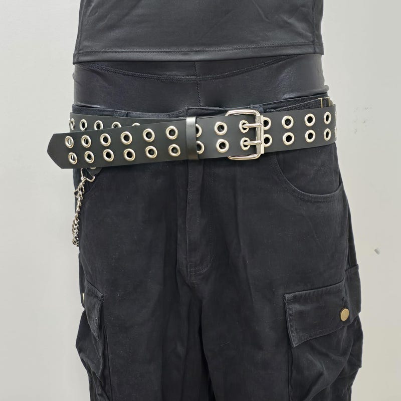 Vintage Double Grommet Belt - Etsy