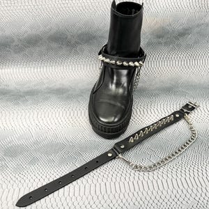 Studded Spike Leather Boot Straps: Punk Goth Shoe Harness - Etsy