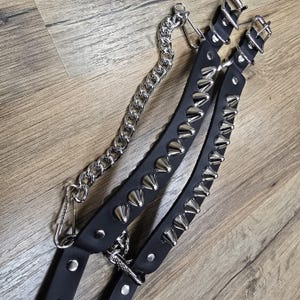 Studded Spike Leather Boot Straps: Punk Goth Shoe Harness - Etsy