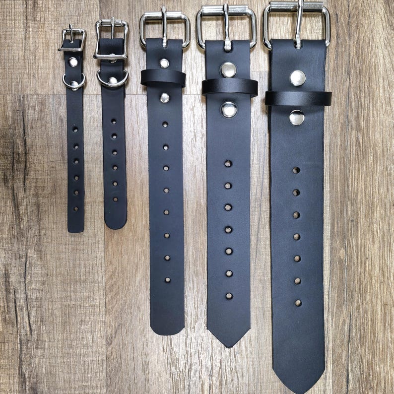 2-pack Leather Belt Extender: Choker, Collar, Kilt Extension (3-8