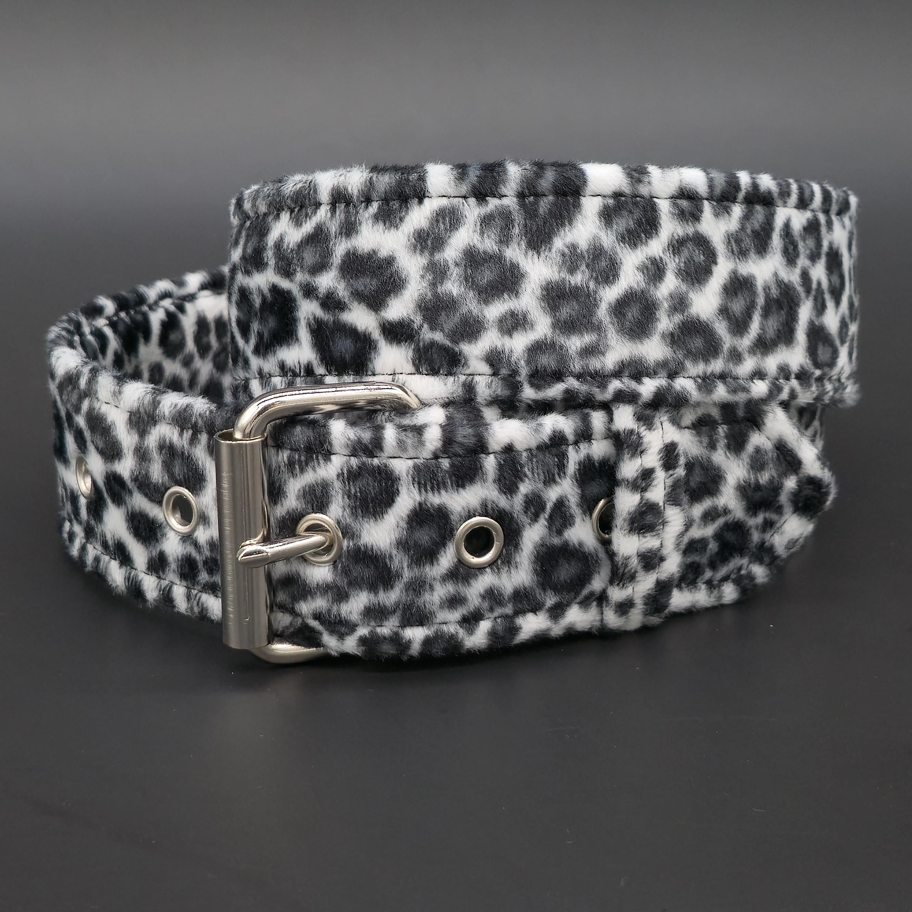 Brown Leopard Cheetah Grommet Eyelet Belt Punk Goth Rock Style ...