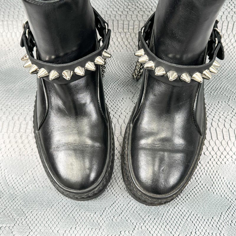 Prato Footwear Boots With Spikes - Etsy Canada