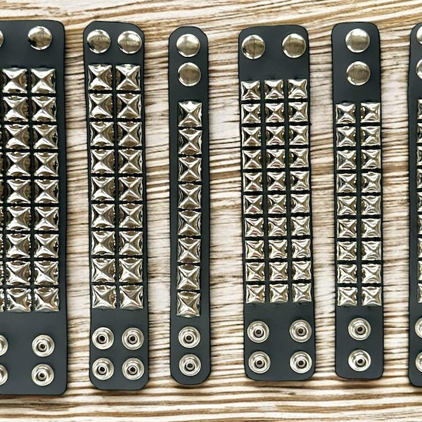 Spike Punk Bracelets - Etsy