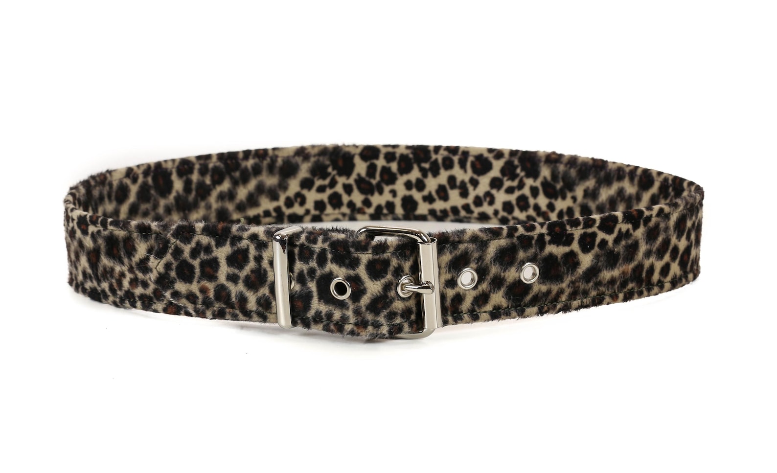 Brown Leopard Cheetah Grommet Eyelet Belt Punk Goth Rock Style ...