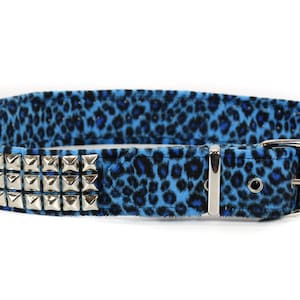 Handmade Leopard Print Pyramid Studded Belt: Punk Goth Style - Etsy
