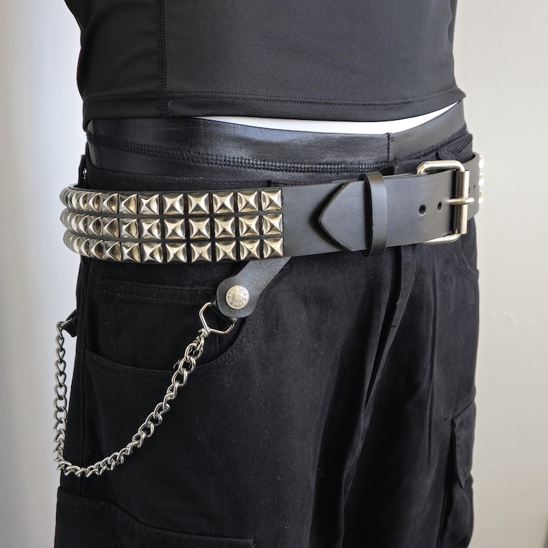 Real Punk Leather Belt - Etsy