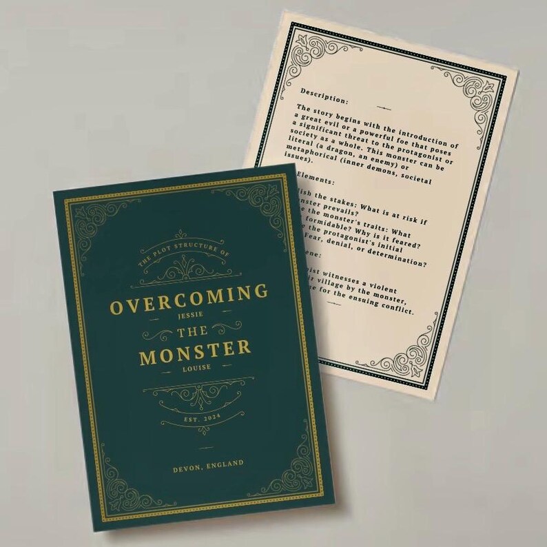 Overcoming the Monster Plot Cards: Writers Toolkit, Character, Plot ...