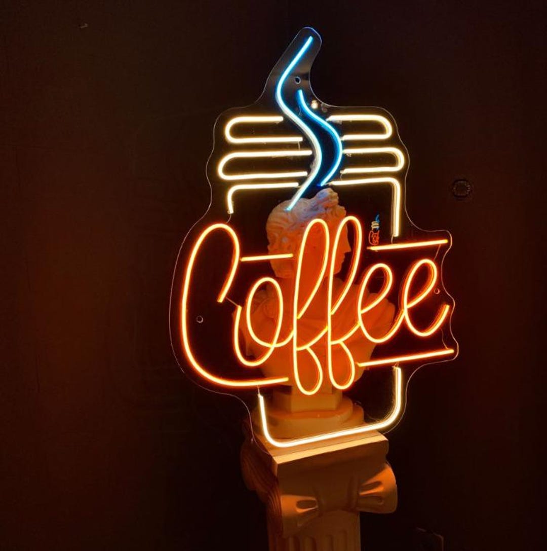 Coffee Neon Sign, Coffee Led Sign, Coffee Neon Light, Coffee Cup Neon ...