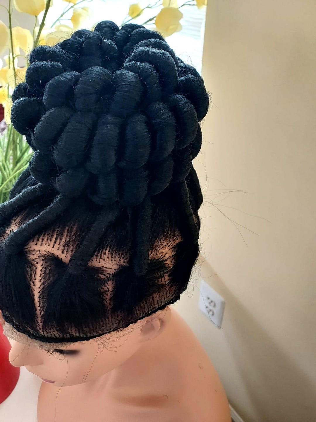 Angelic Thick Coil Bun Wig - Etsy