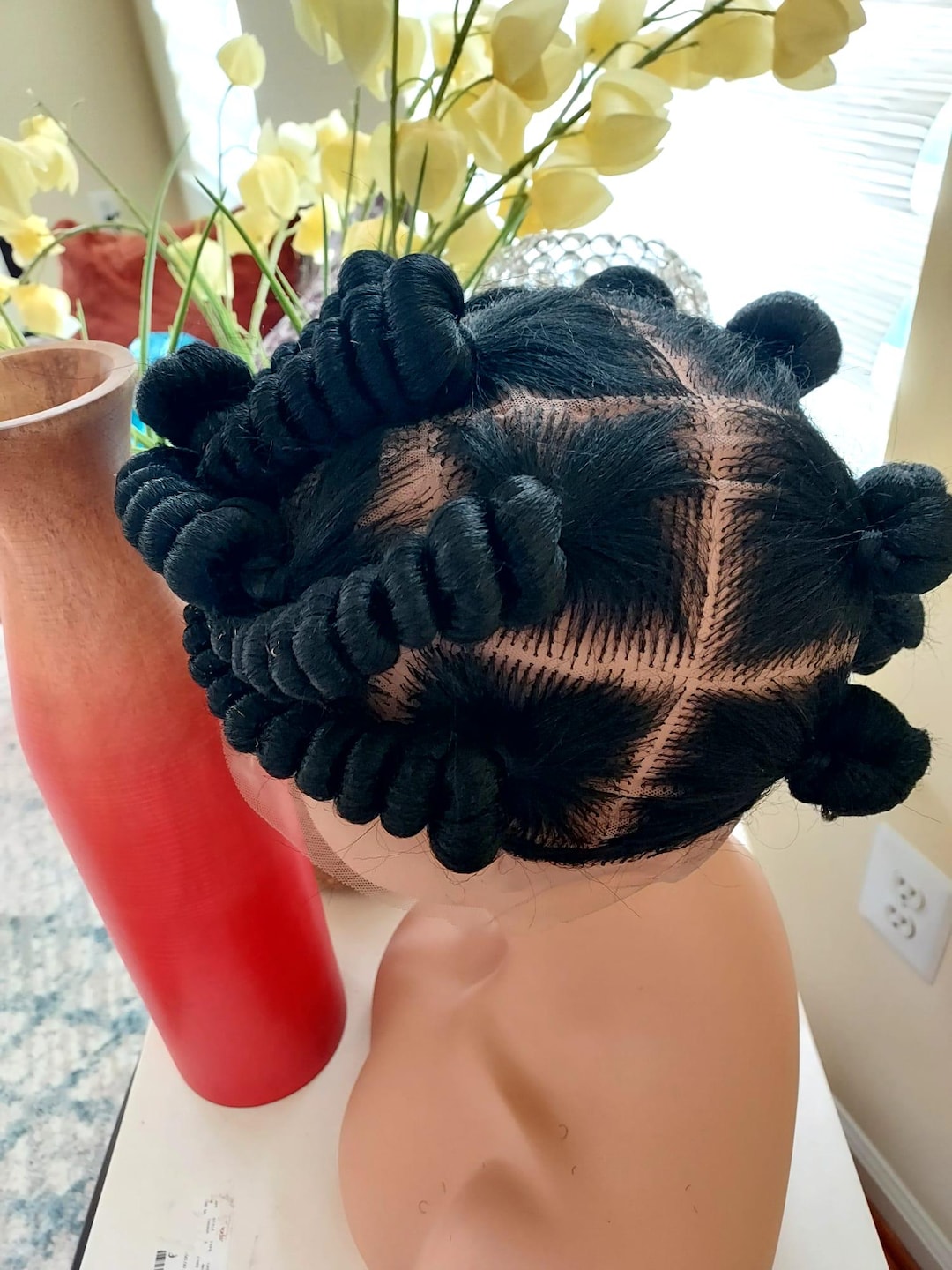 African Straw Braided Wig - Etsy