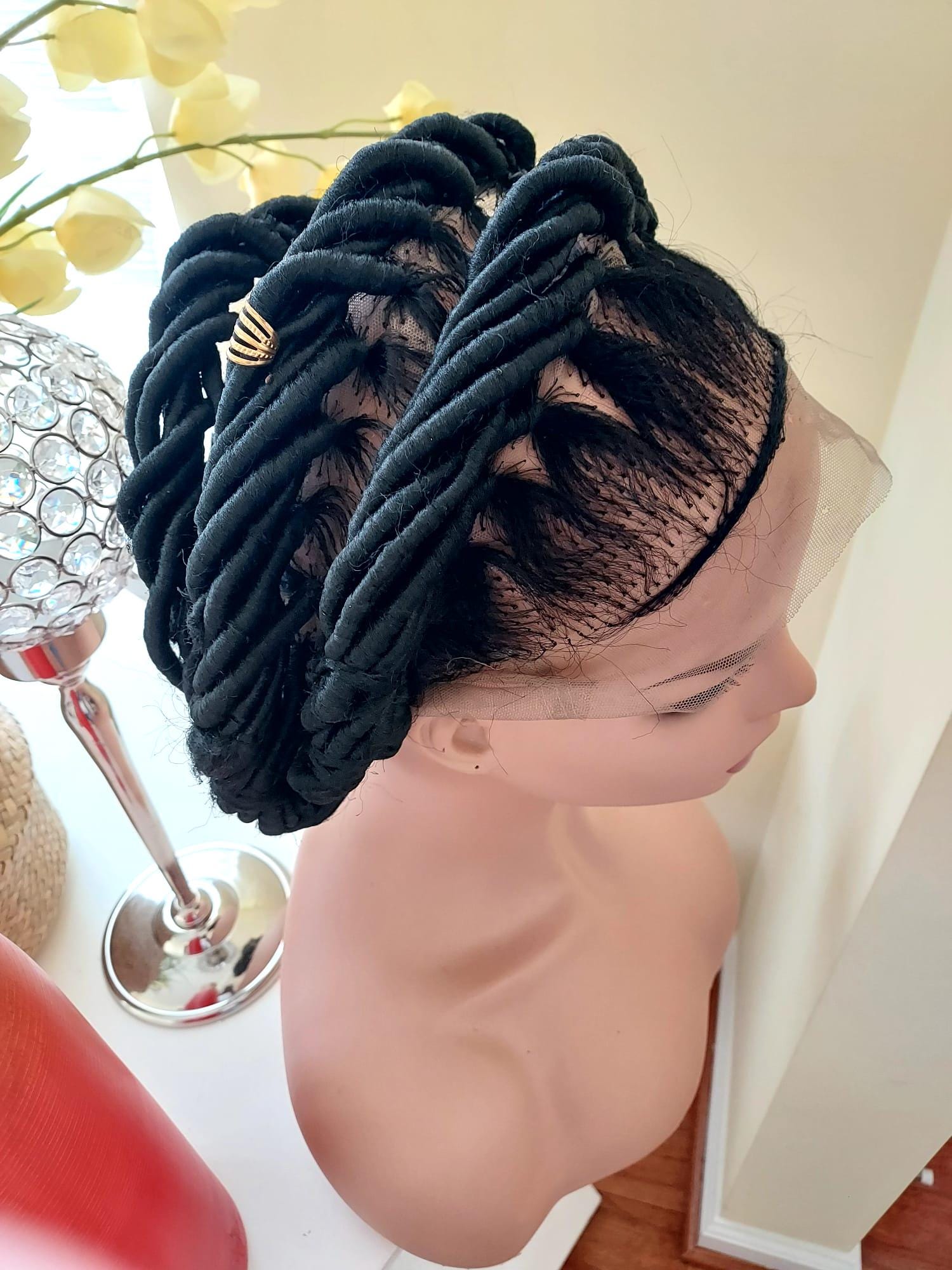 African Cord Braided Wig - Etsy